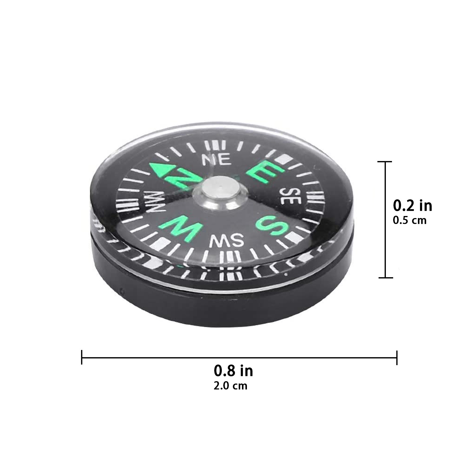 50pcs lightweight pocket compass portable oil filled button compass for ...