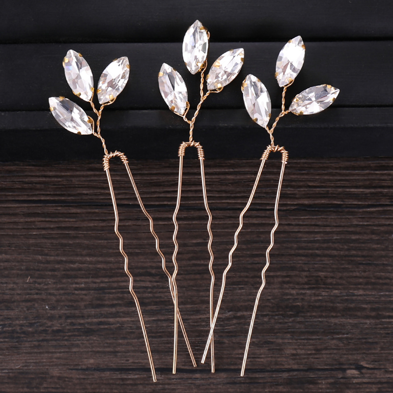 Silver Color Rhinestone Hair Pins Women Hair Ornaments - Temu