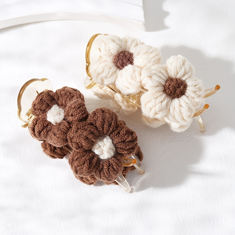 Rose Hair Claw Clips Non slip Strong Metal Rose Flower Hair - Temu