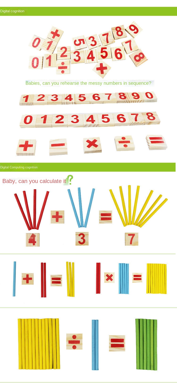 Boost Child's Math Skills Montessori Wooden Math Toys! - Temu
