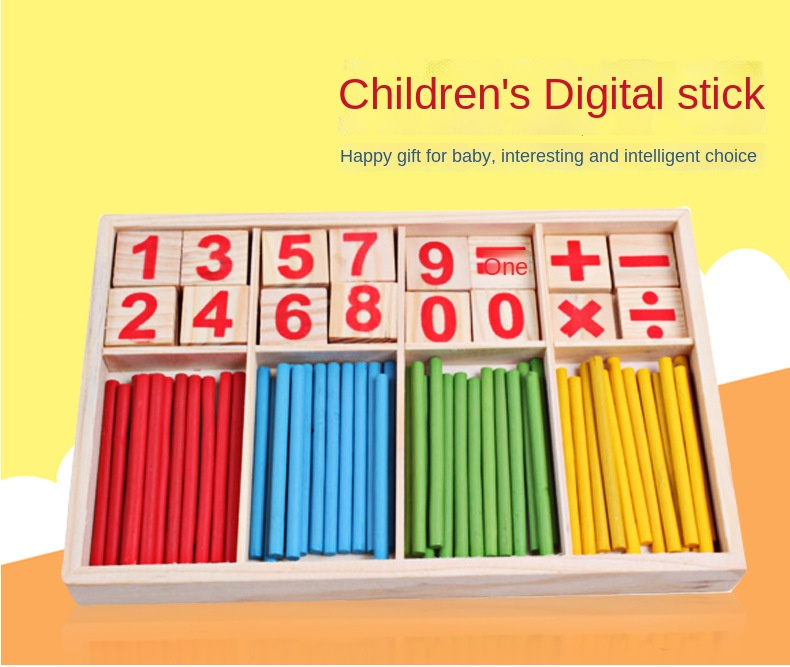 Kids Wooden Math Toys For Children, Montessori Educational Learning ...