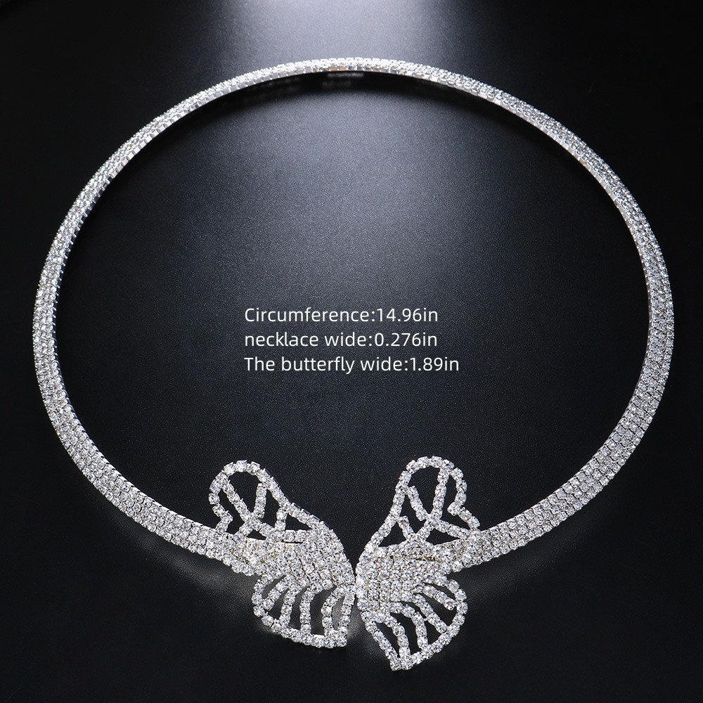 Bridal Wedding Rhinestone Tassel Sexy Neck Chain Luxury - Temu Canada