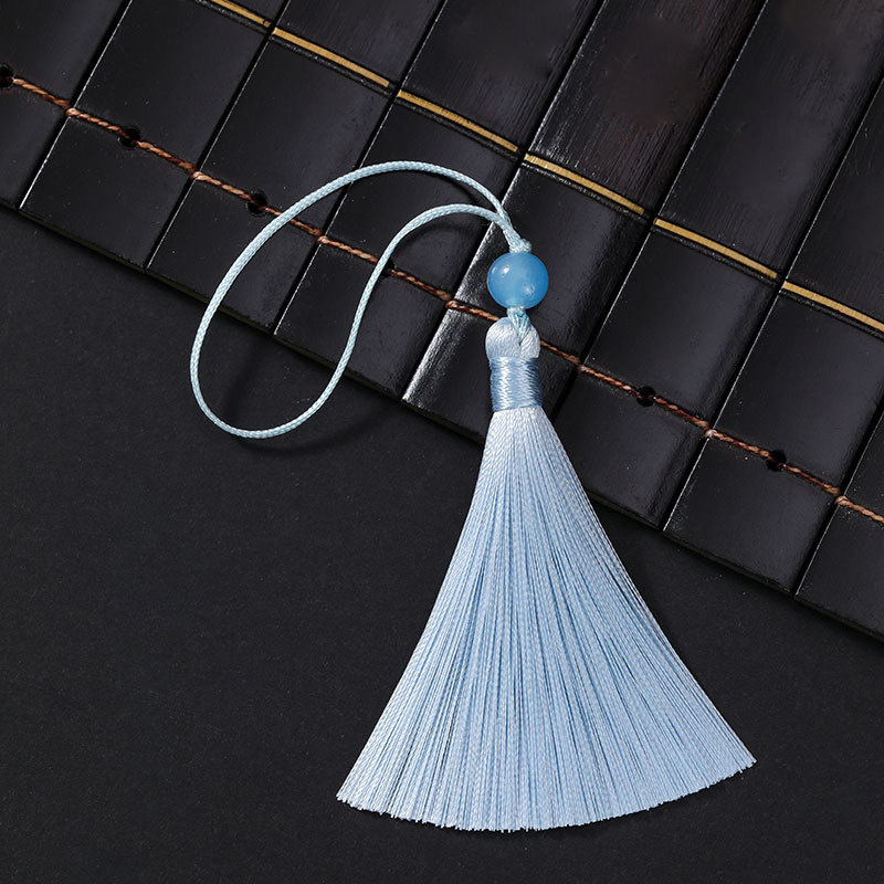 Small Tassel String Jade Bead Headdress Bookmark Small - Temu Canada