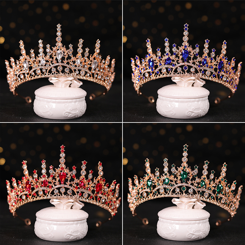 Golden Metal Bridal Crown Birthday Tiara - Temu