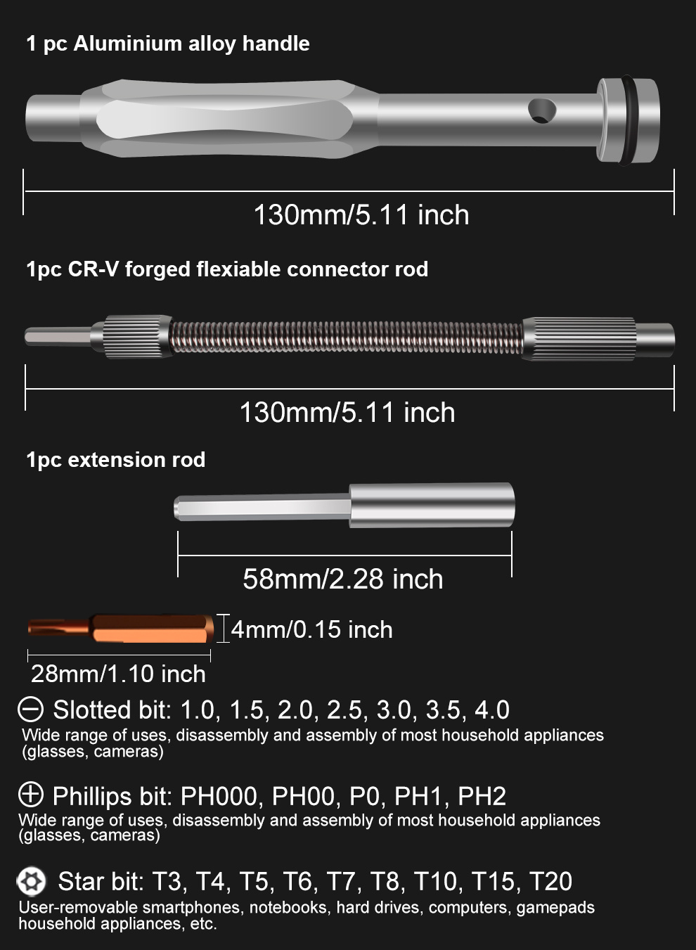 1 Precision Screwdriver Set Industrial grade Multi - Temu
