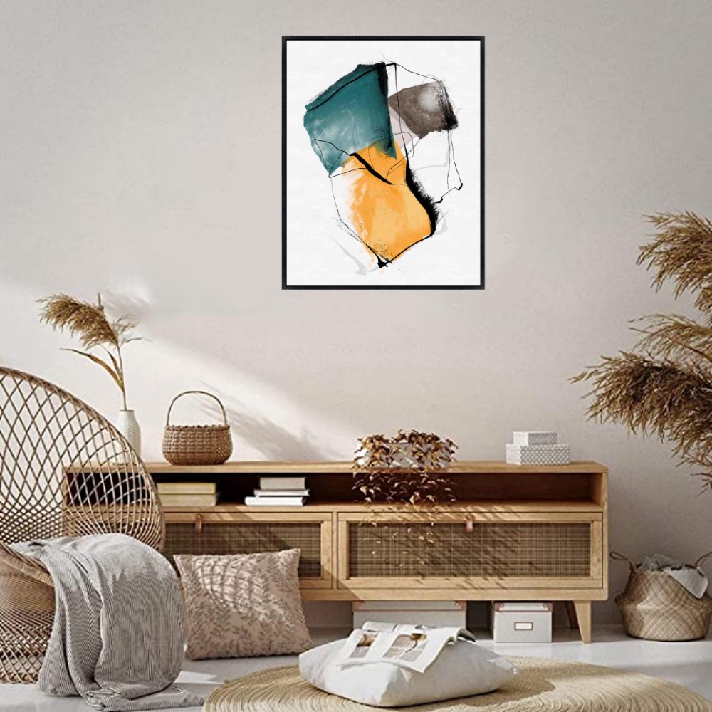 abstract watercolour canvas art poster ministralist style - Temu Australia