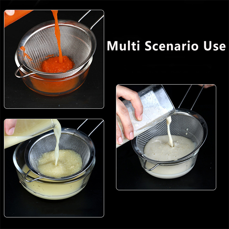 Upgrade Kitchen Stainless Steel Fine Mesh Strainer Perfect - Temu Ireland