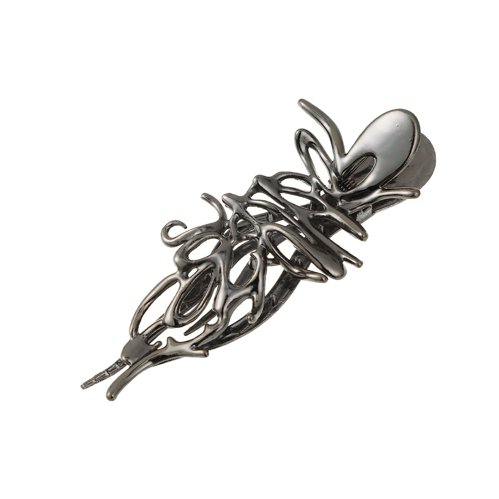 hollow line metal hair claw clip grip hair jaw - {region_name}