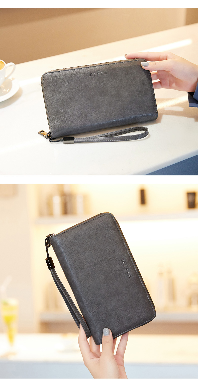 Retro Style Long Wallet Lanyard Women's Fashion Zip Around - Temu