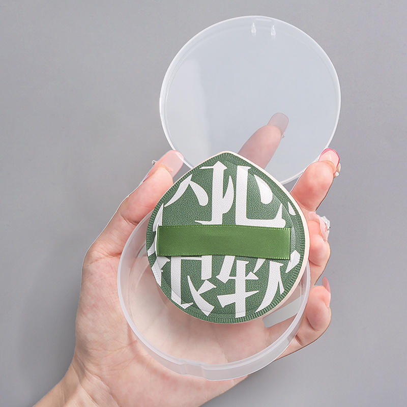 Cosmetic Puffs Water Drop Shape Sponge Curved Tail Powder - Temu