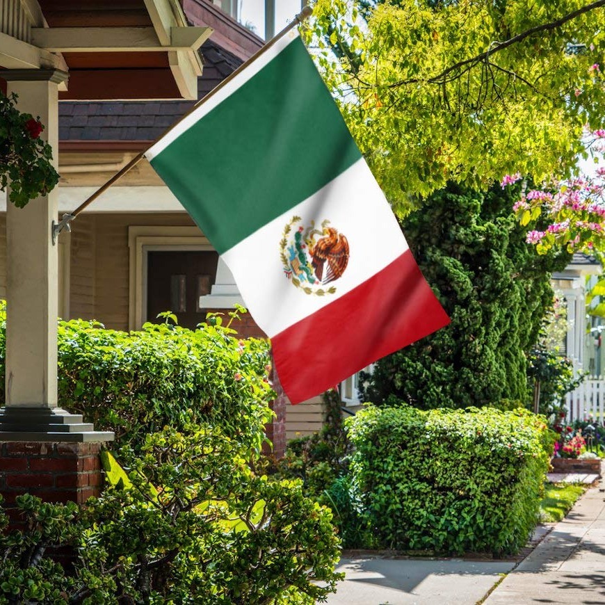 1pc Mexican Flag 3 5ft Polyester Banner Flag | Shop Now For Limited ...