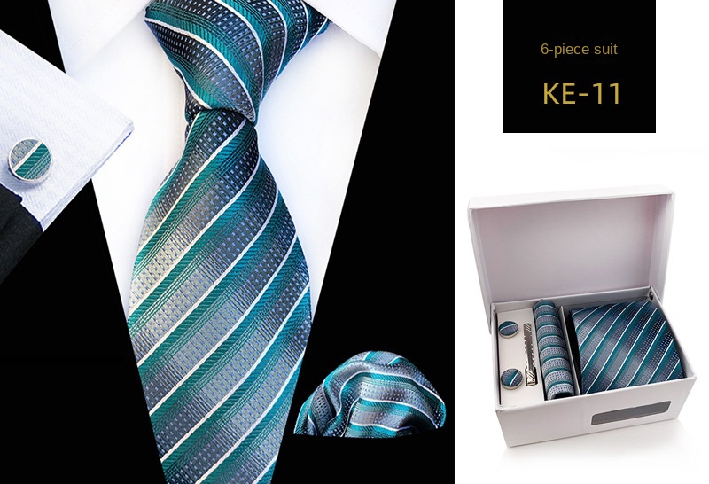 1pair Mens Tie Gift Box Tie Pocket Cufflinks Tie Clip Set 1200 Stitch ...