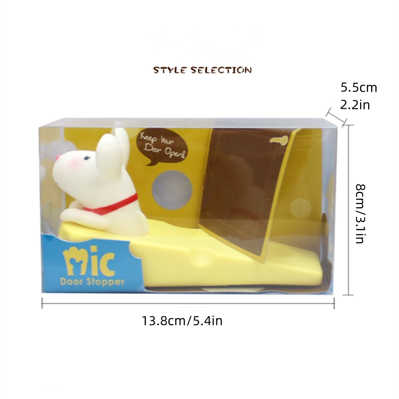 Cute Mouse Cheese Door Stopper, Cartoon Decorative Creative Animal ...