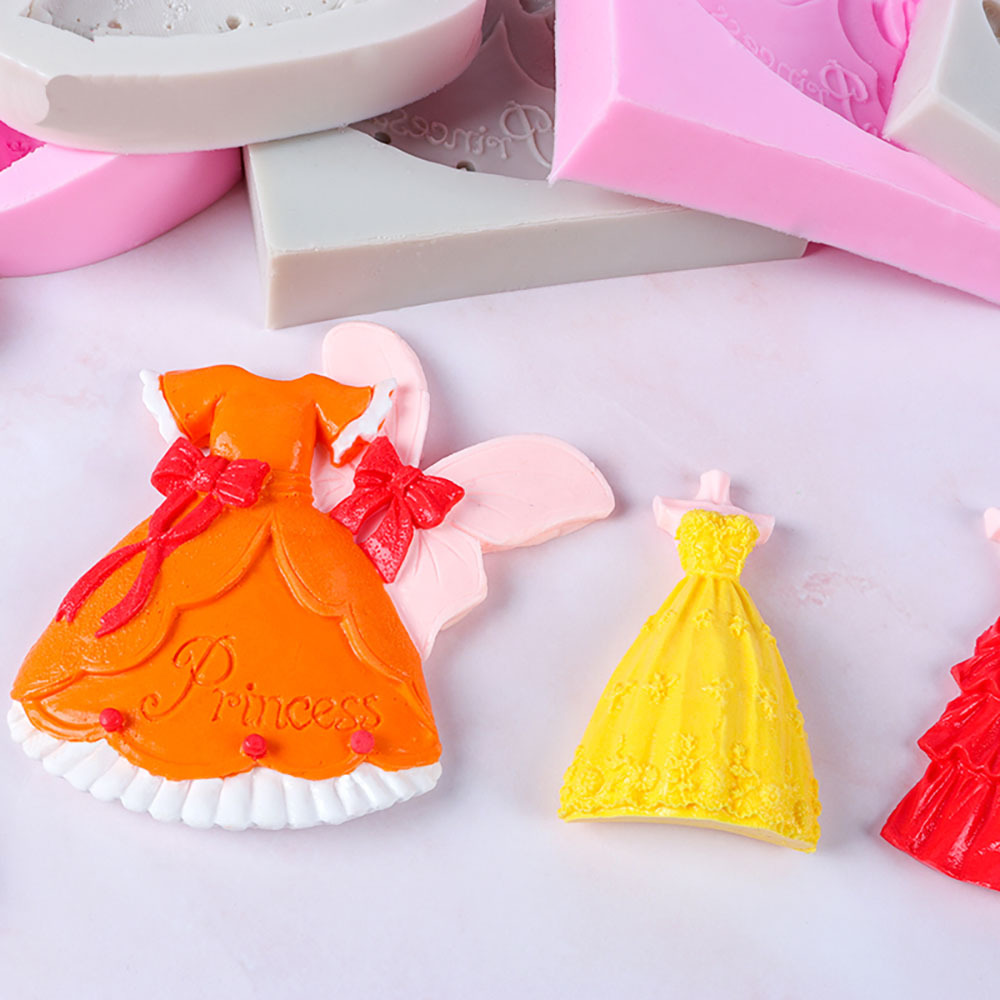 1pc Baking Silicone Mold Bride Torso With Wedding Dress Fondant Candy ...