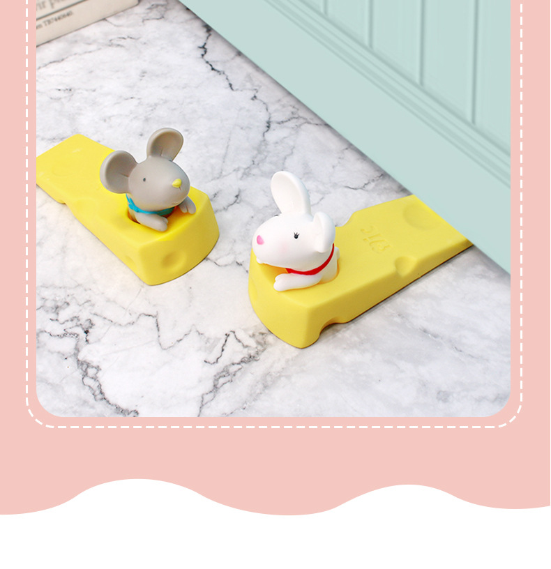 Cute Mouse Cheese Door Stopper, Cartoon Decorative Creative Animal ...