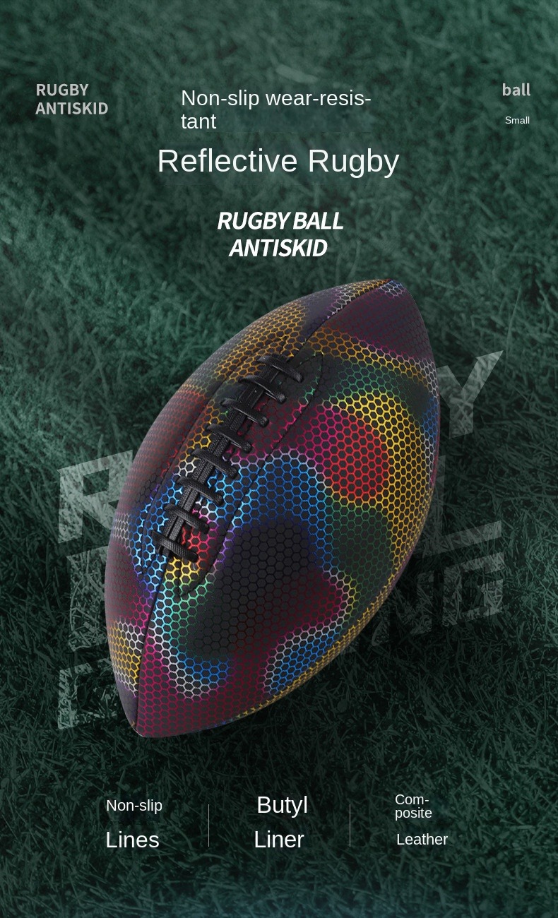 Luminous Football Reflective Pu American Standard - Temu Norway