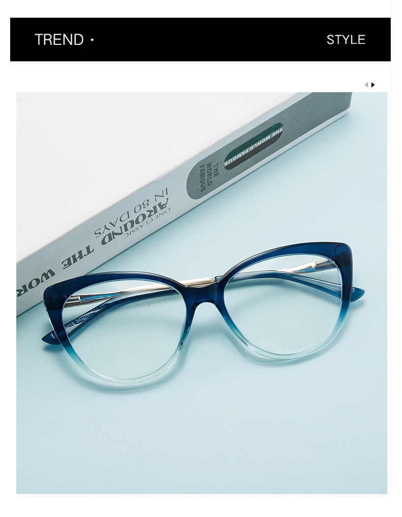 Retro Cat eye Frames Lady' legged Metal Leg Anti - Temu Australia