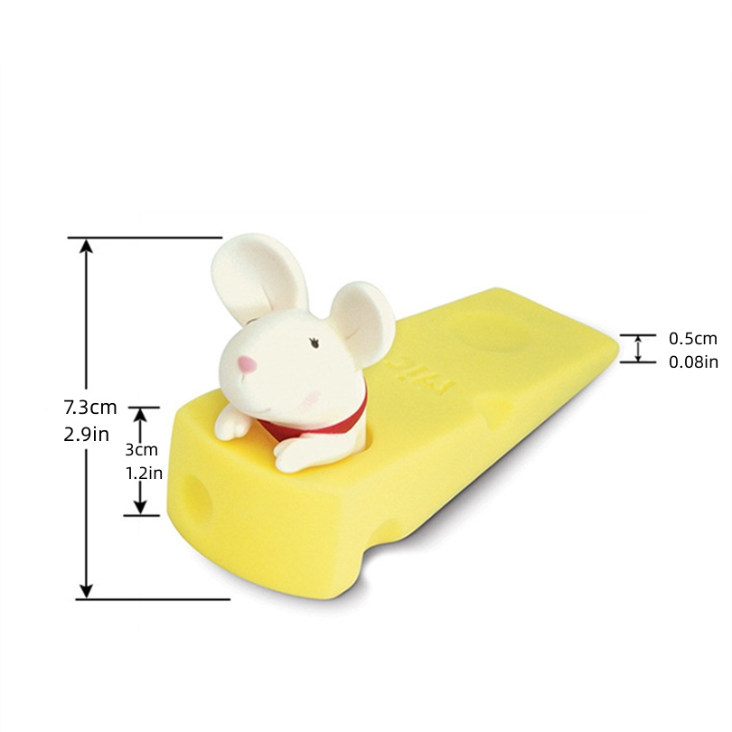 Cute Mouse Cheese Door Stopper, Cartoon Decorative Creative Animal ...
