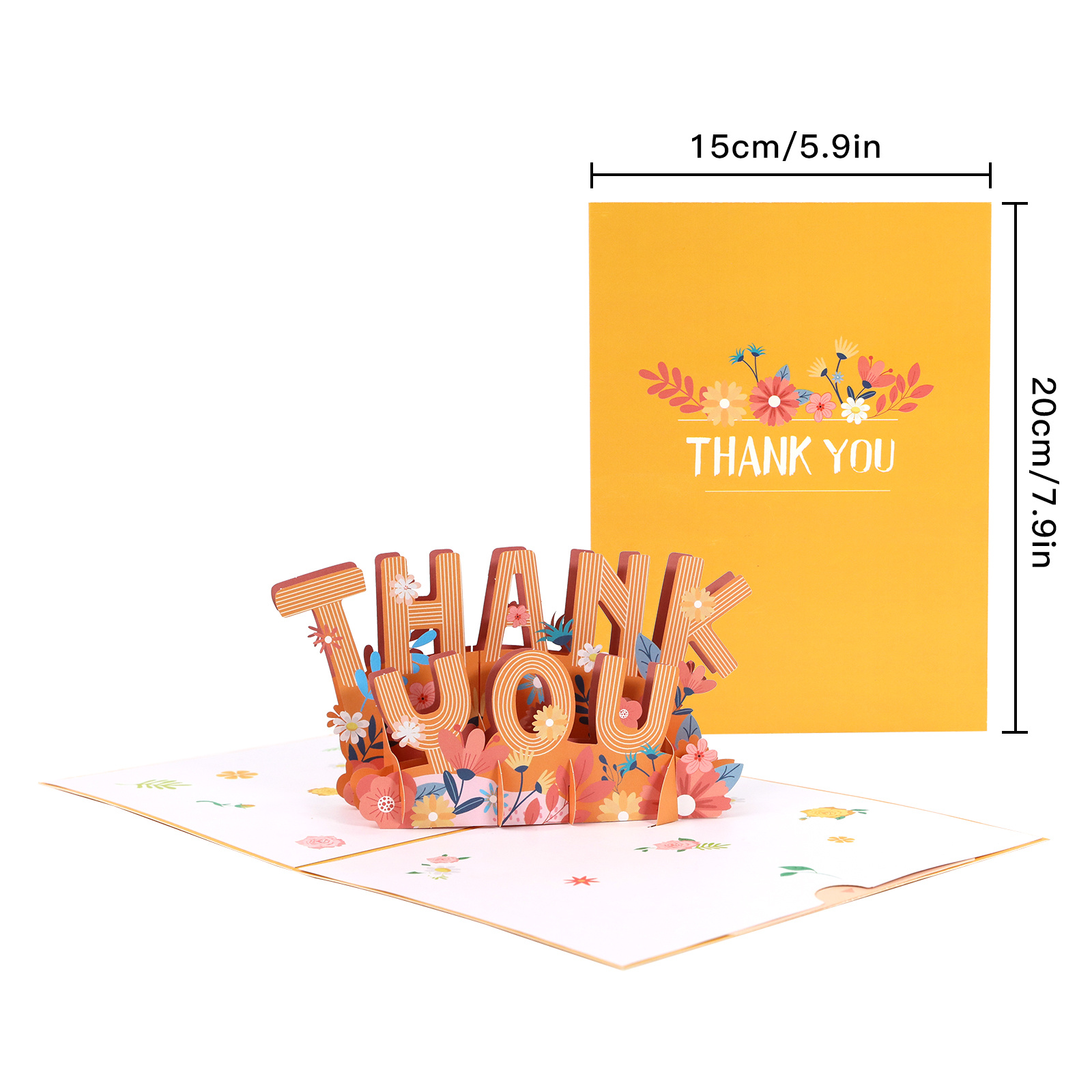 3d Birthday Greeting Card Handmade Paper Carving Thank - Temu