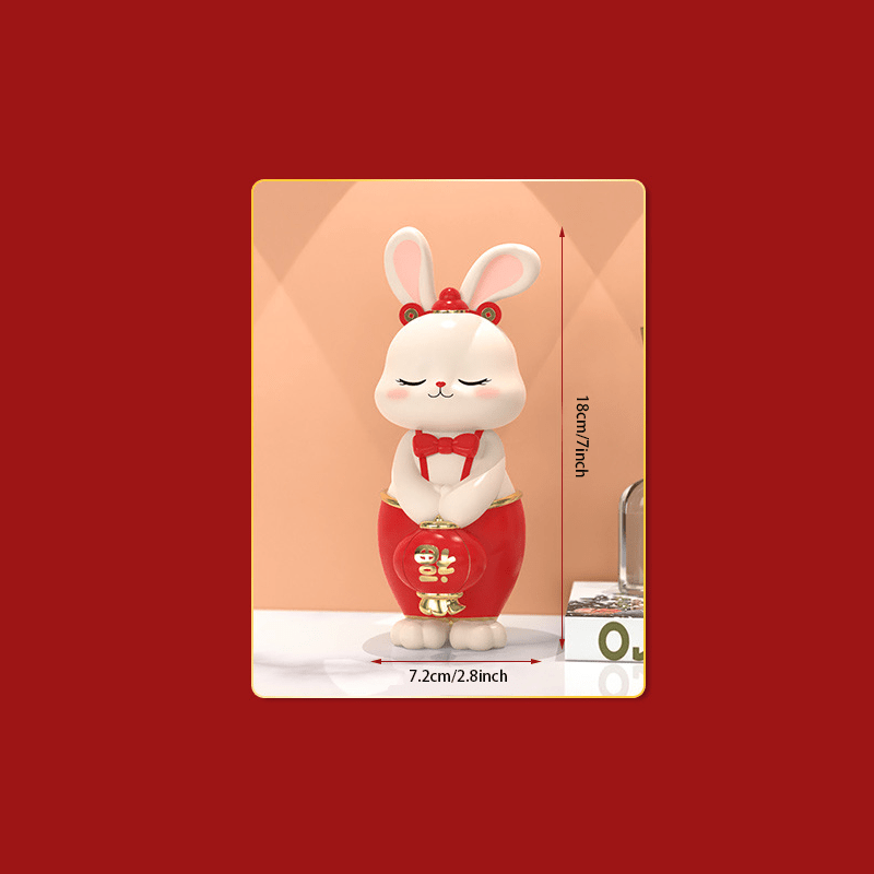 Chinese New Year Rabbit Ornament Cartoon Rabbit Decoration - Temu