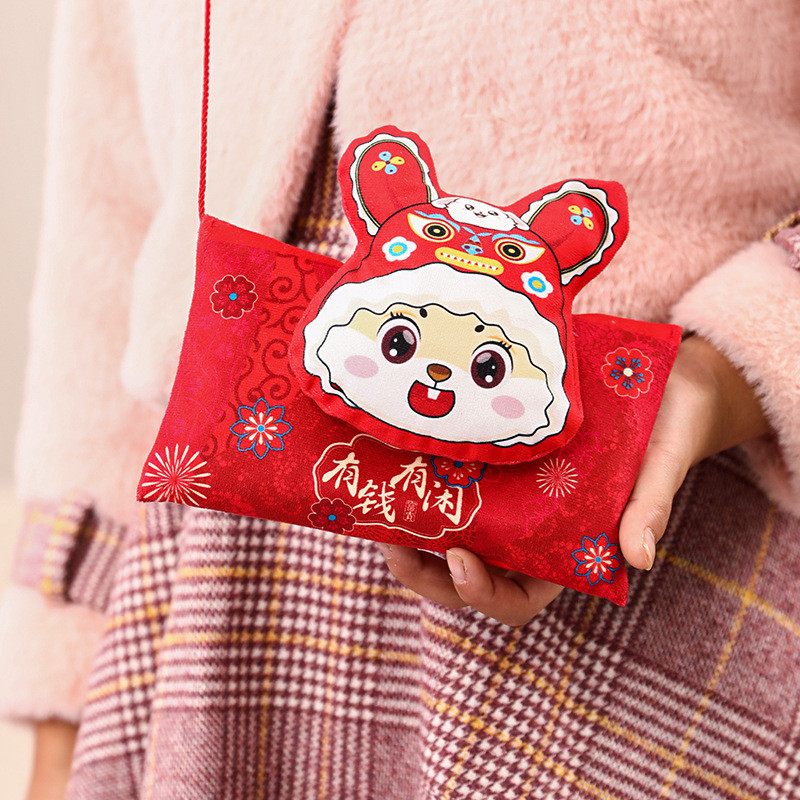 Chinese Red Packet Rabbit Year Cute Three dimensional Red - Temu Australia