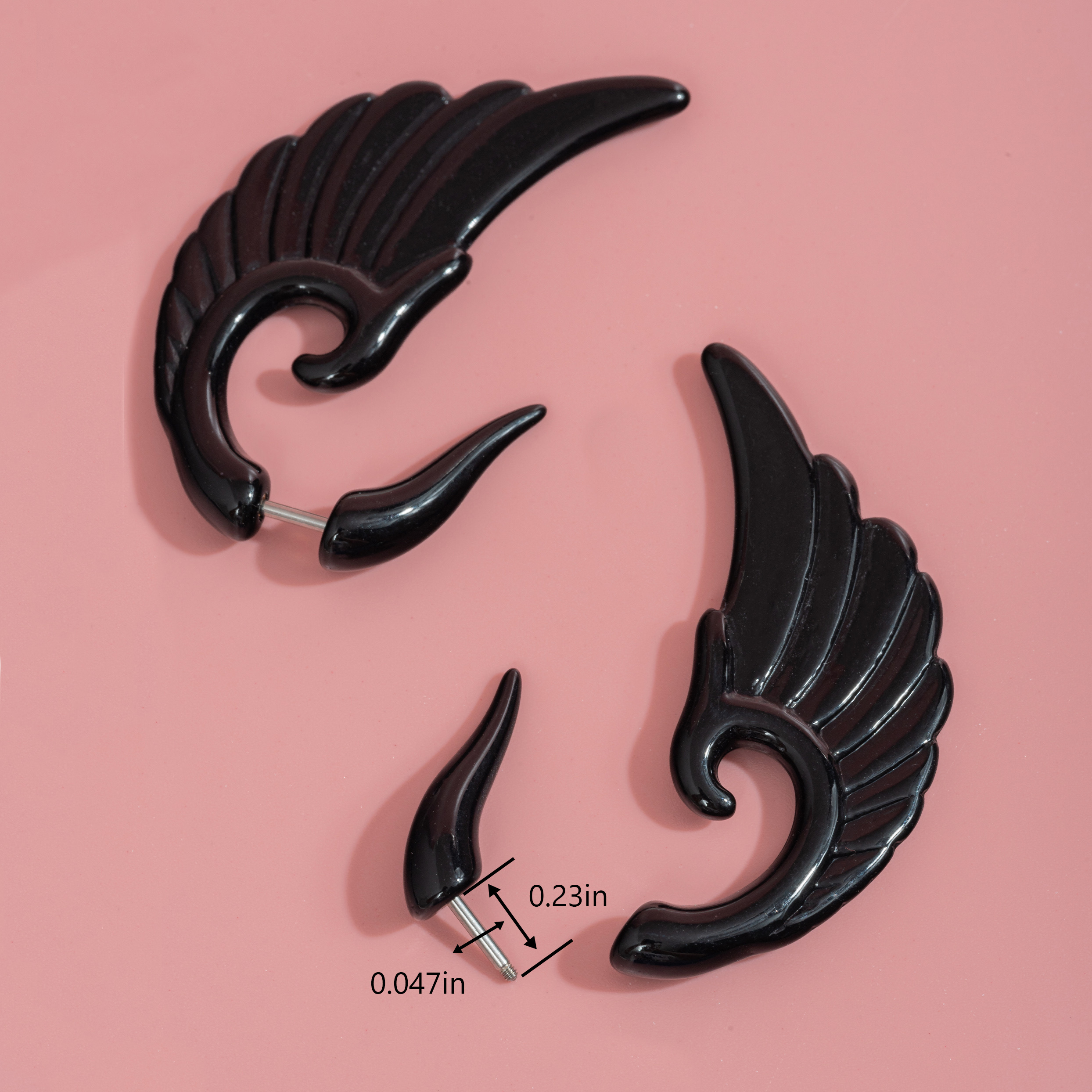 Shaped Prosthetic Pinna Stud Earrings Acrylic - Temu Australia