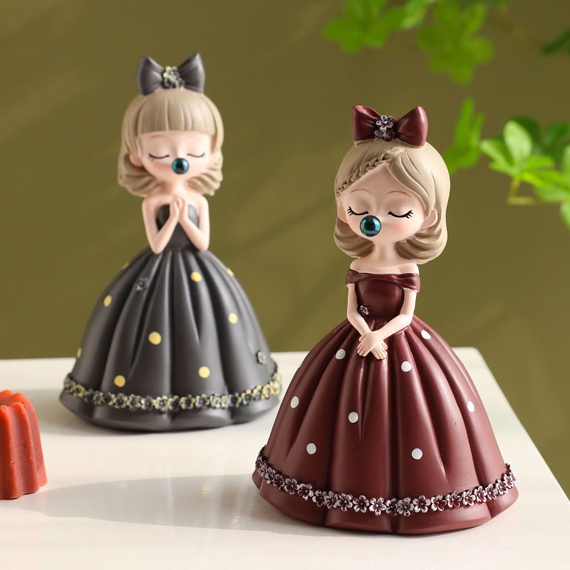 Cute Party Resin Lovely Shower Tabletop Statues Style Doll - Temu ...