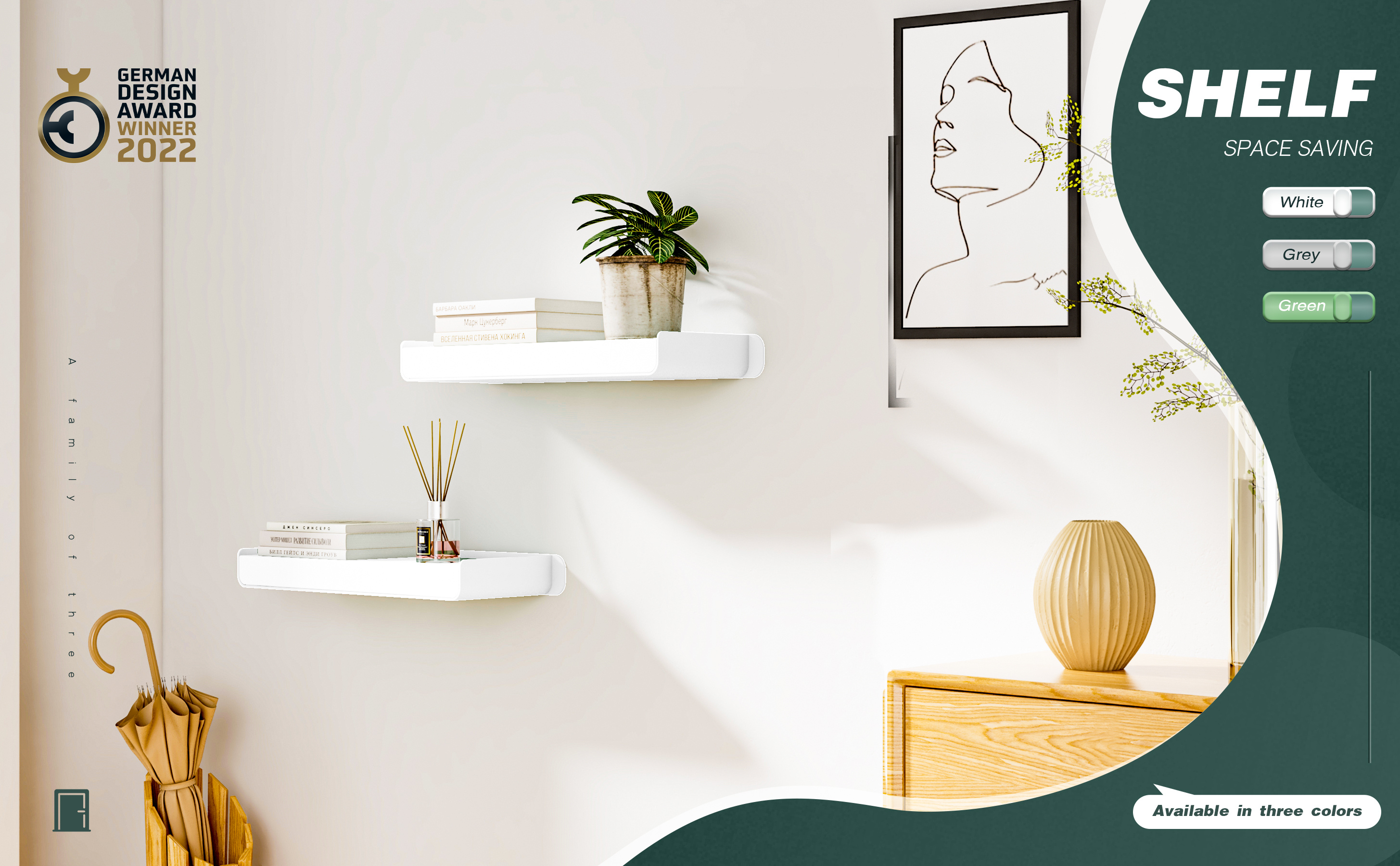 1pc Floating Shelves Wall Mounted In White - Home & Kitchen - Temu