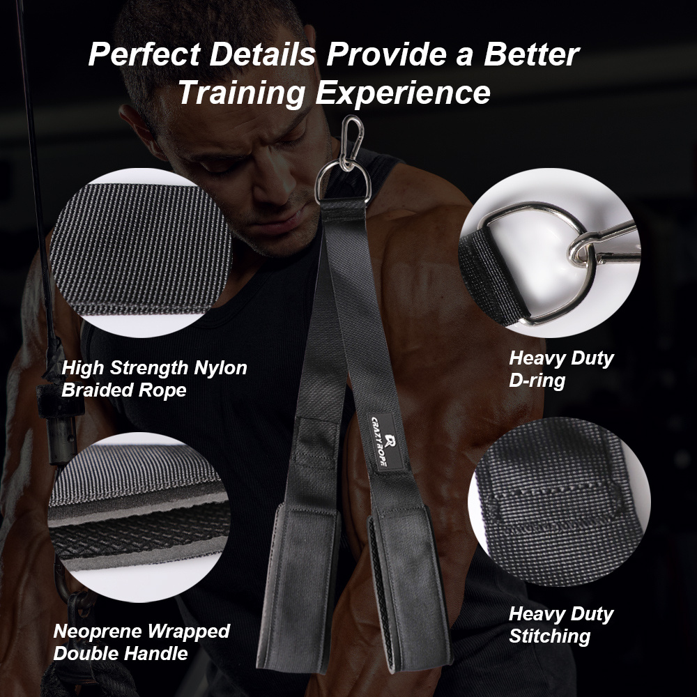 Anti slip Tricep Rope Cable Attachment Range Motion - Temu