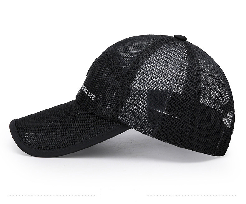 spring and autumn casual breathable thin hollow mesh sunscreen baseball ...