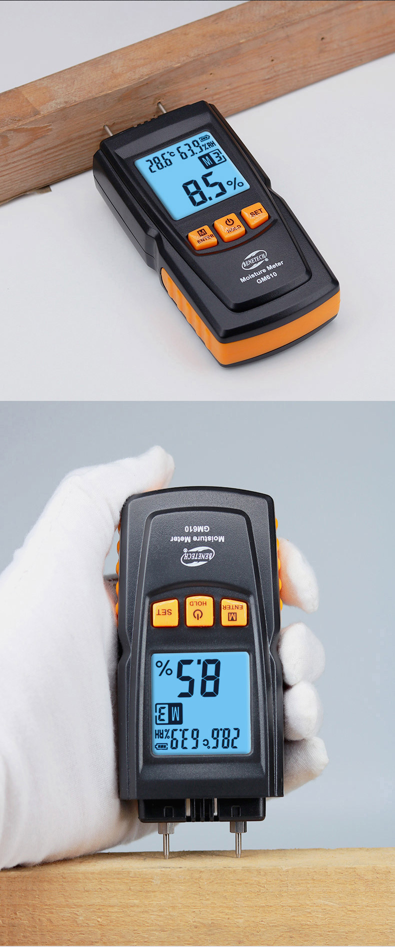 Digital Lcd Display Inductive Humidity Measuring - Temu