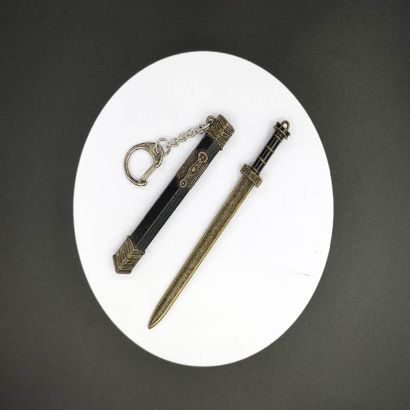 Ancient Famous Sword Metal Toy Key Chain For Men Ideal Choice For Gifts ...