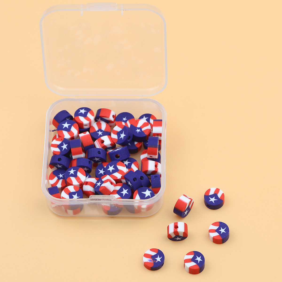 50 Sets Box American Flag Handmade Diy Jewelry Accessories Soft Pottery ...