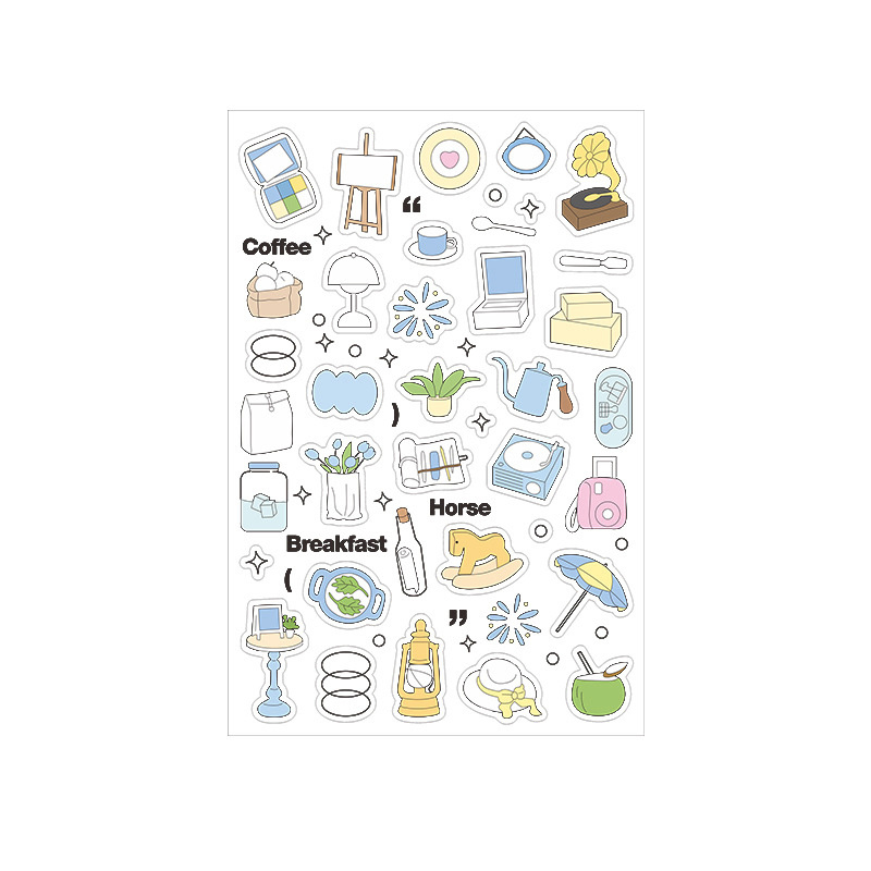 1style Sticker Romantic Common Collection Simple Journal - Temu Australia