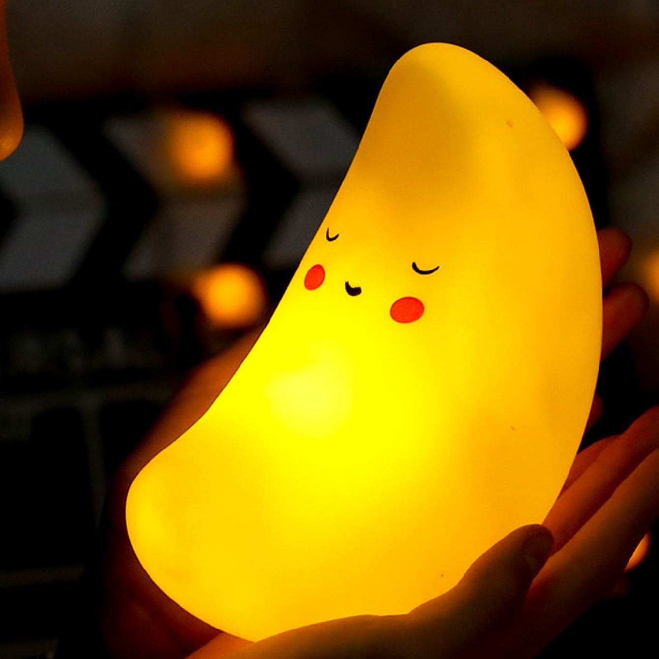1pc Gift Christmas Cute Stars Moon Night Light Sleep Mood Nightlight ...