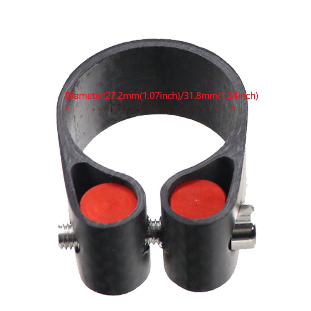 Ultralight Carbon Fiber Bike Seat Post Clamp Matte Lock Ring - Temu ...