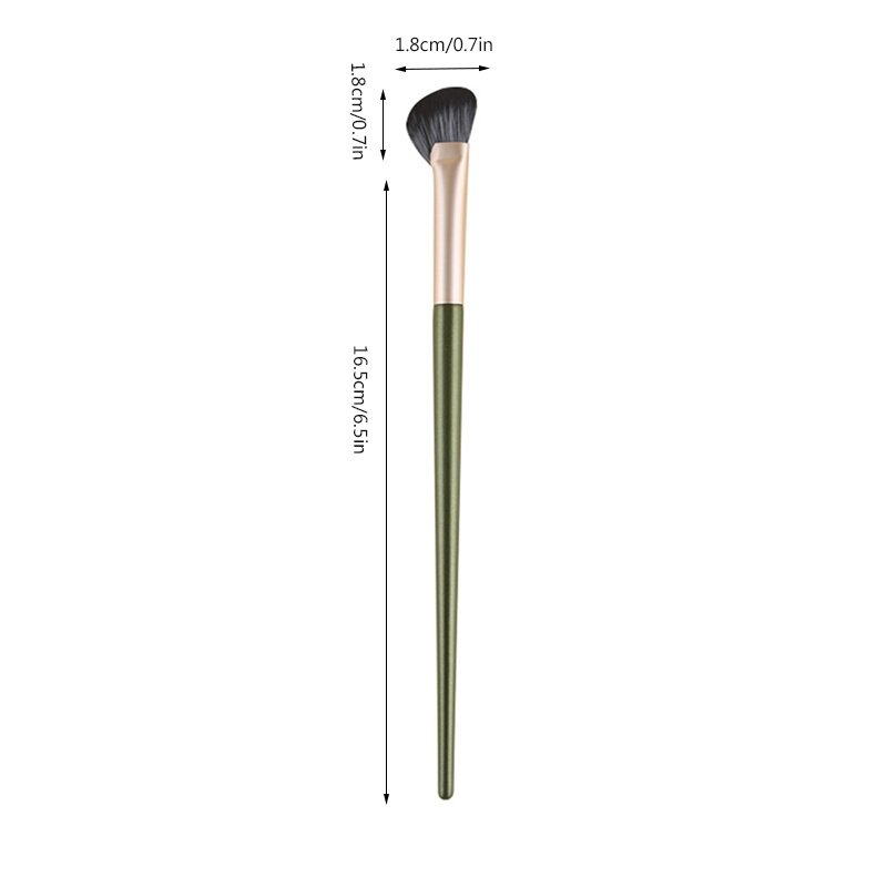 Curved Smudge Eyeshadow Makeup Brush Kabuki Synthetic - Temu