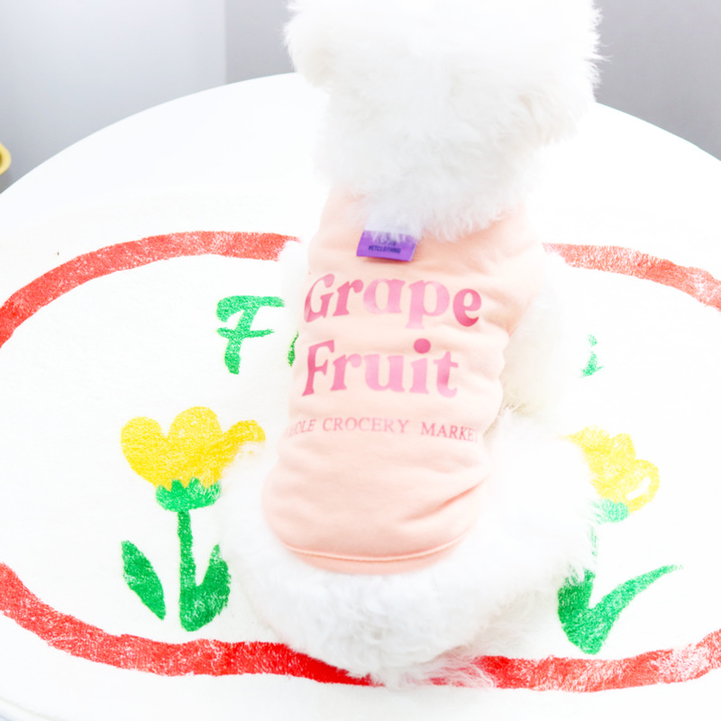 Letter Printed Dog Vest Summer Cool Pet Costume Pet Clothes For Small ...