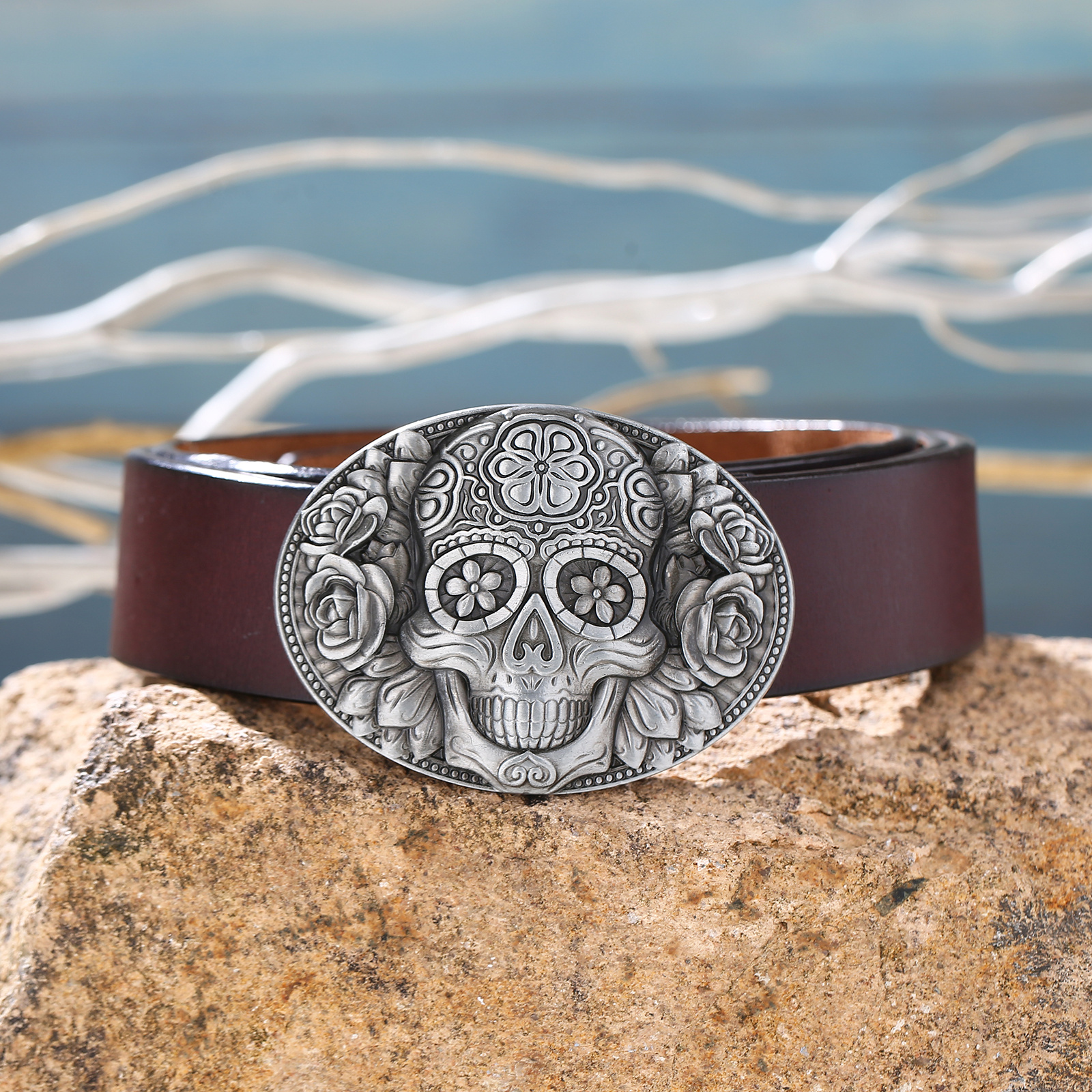 Western Cowboy Creative Trendy Hip hop Personality Skull - Temu Ireland