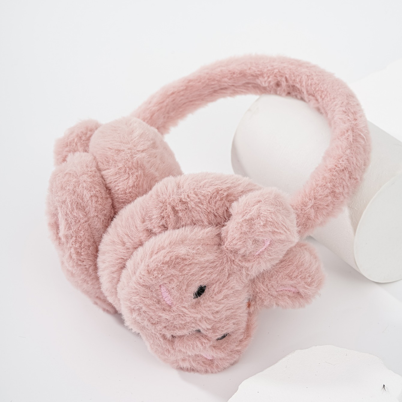 rabbit fur warm earmuffs winter warm cute cartoon - Temu Norway