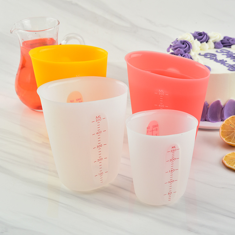 Food Grade Silicone Measuring Cup Scale Graduated Cup - Temu