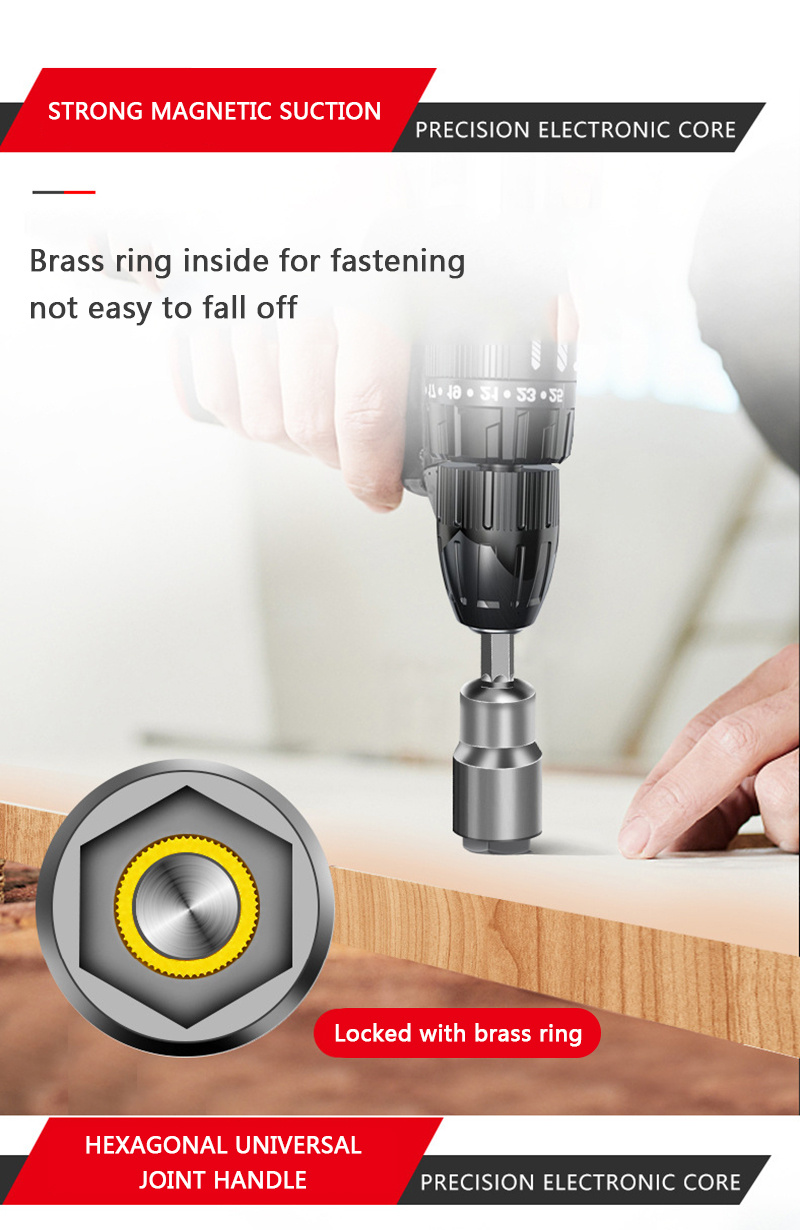 Broppe 6 35mm Hex Socket Strong Magnetic Sleeve Screwdriver Hand ...