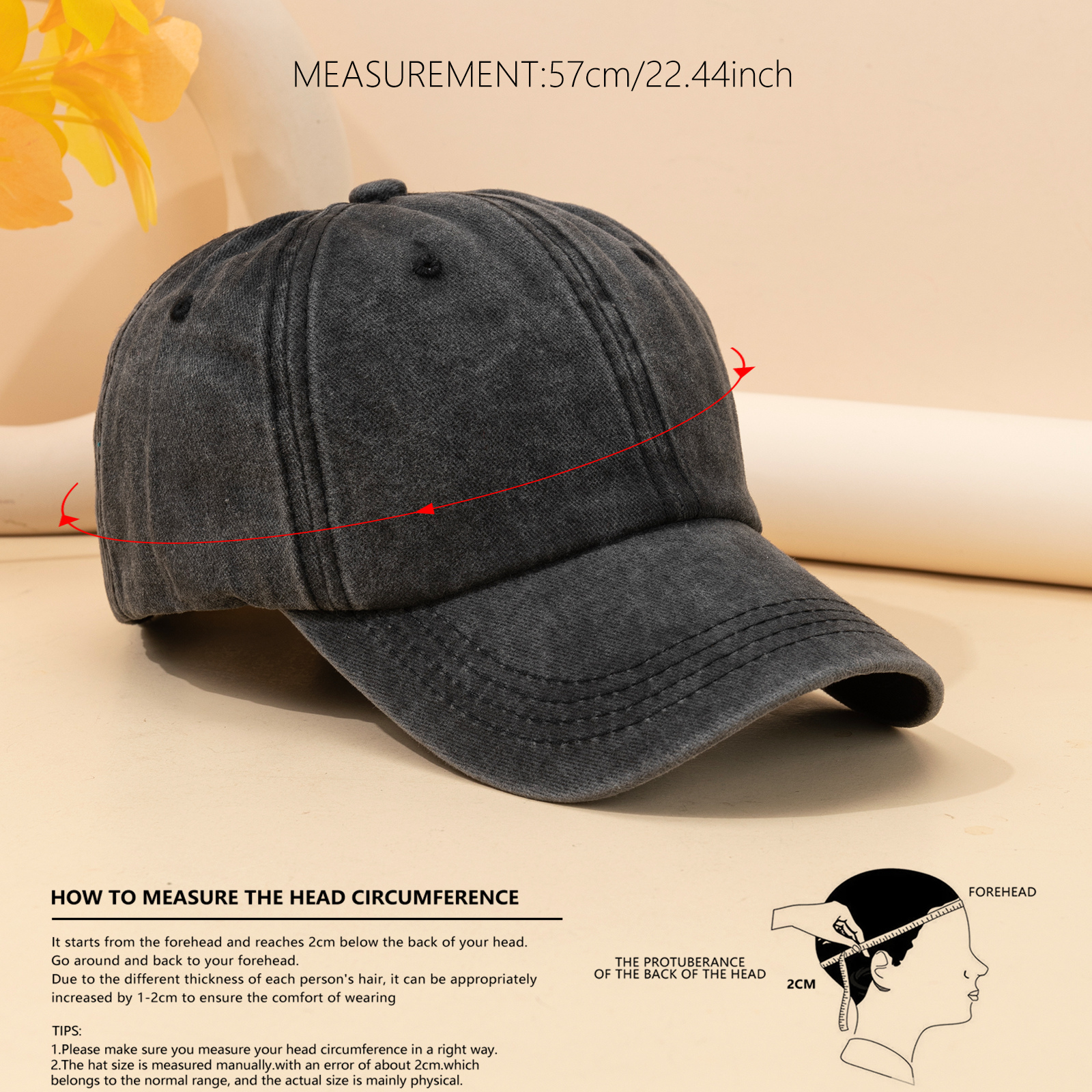 Retro Washed Baseball Adjustable Strapback Dad Hat - Temu United Kingdom