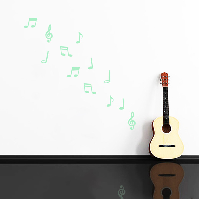 glow in wall stickers music note luminous - Temu Norway