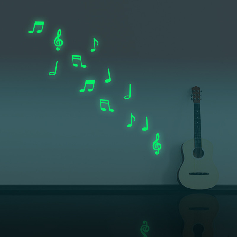 glow in wall stickers music note luminous - Temu Norway