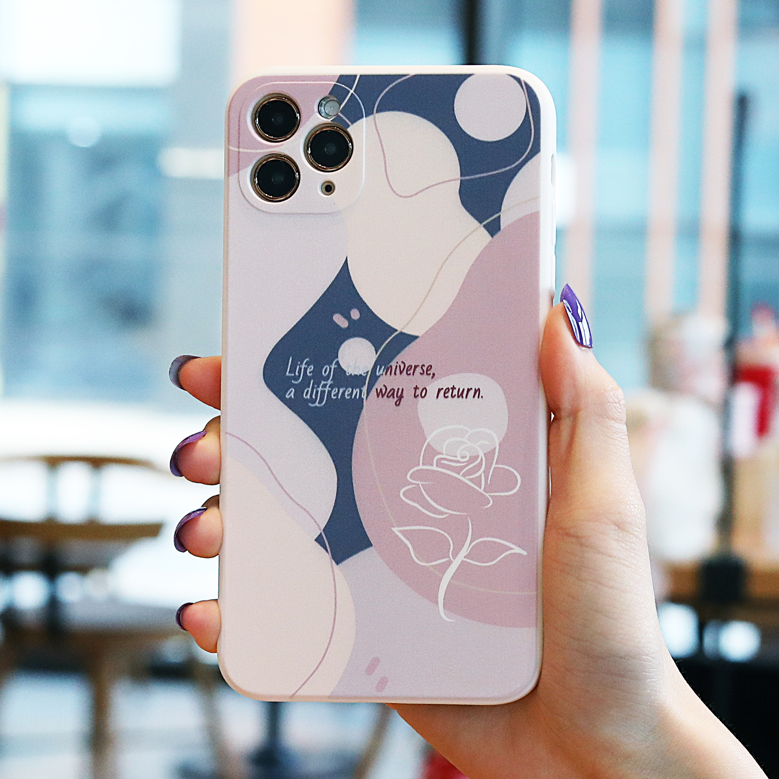 Rose Phone Case Matte Silicone Resistant Phone Case - Temu Norway