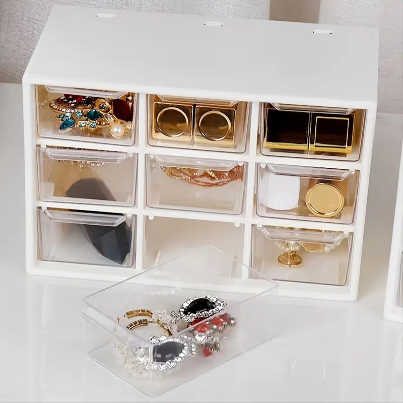 9 Compartments Modern Multifunctional Plastic Storage Box - Temu