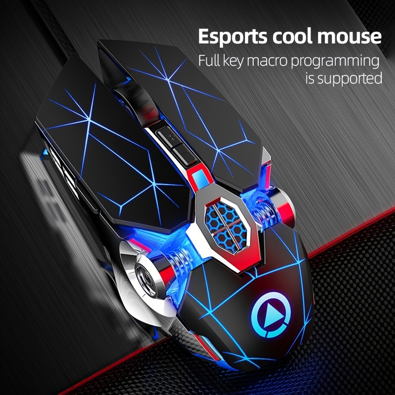 Professional Wired Gaming Mouse 6 Button 3200dpi Led Optical Usb Computer Mouse Game Mice Silent ...
