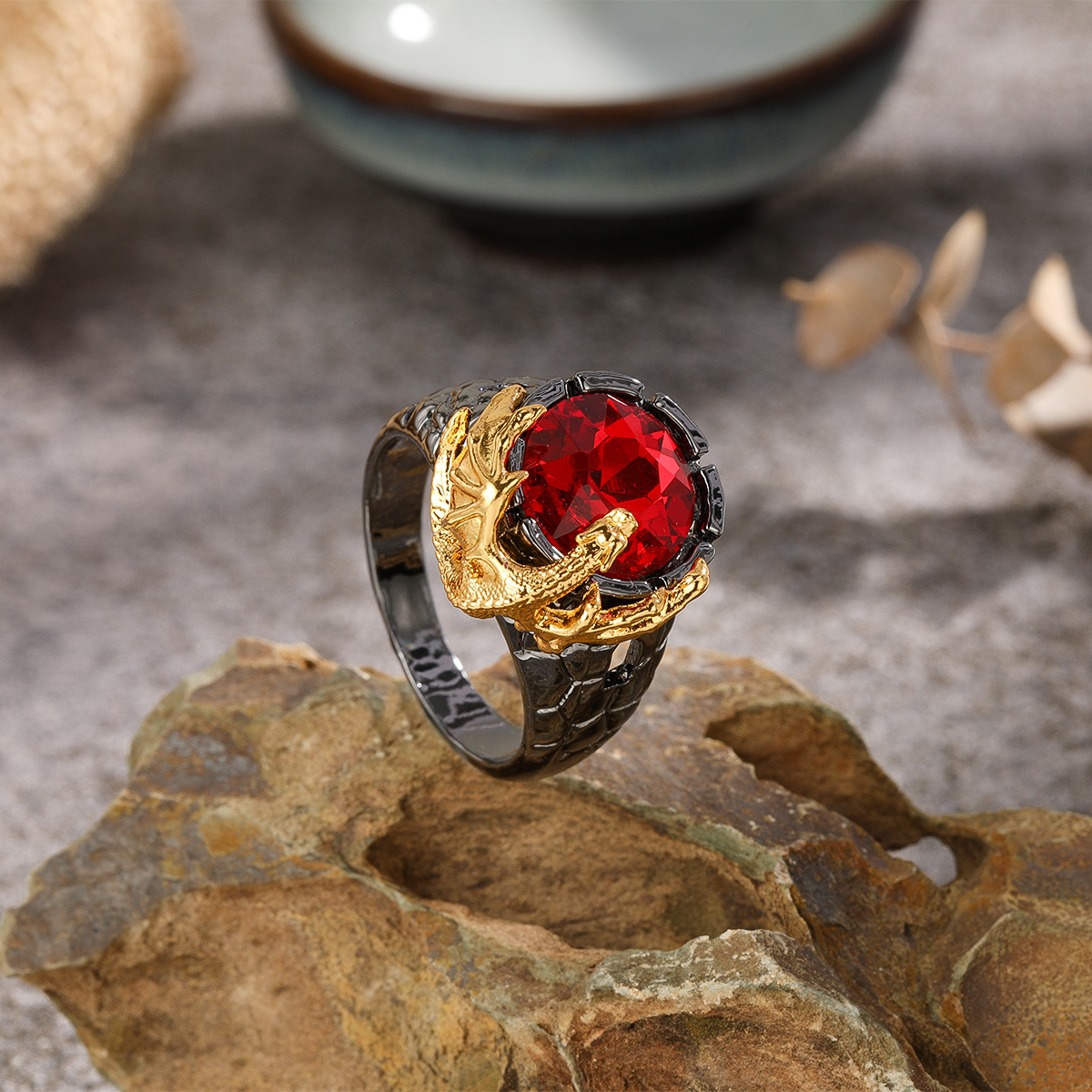 1pc Punk Gothic Rock Personality Dragon Ring | Shop Now For Limited ...