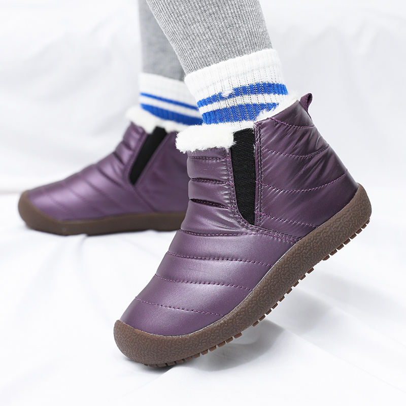 Baby Girls Boys Snow Boots Plush Waterproof High Top Slip On - Temu ...